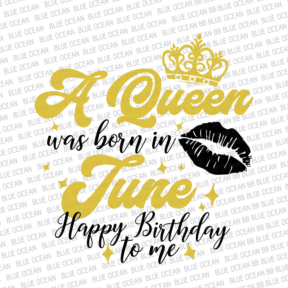 A Queen Was Born on June SVG Birthday Queen SVG SVG Files | Etsy