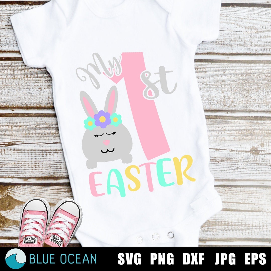 My 1st Easter SVG, My First Easter Girl SVG, Easter Bunny Girl SVG ...