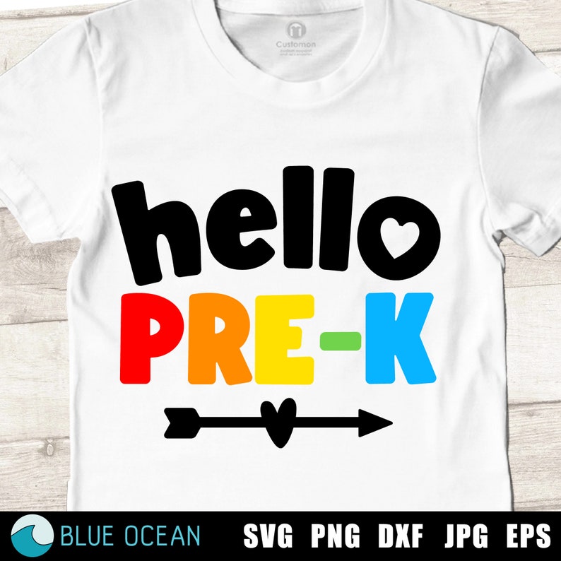 Hello Pre-k SVG Back to School SVG Prek Svg First Day of - Etsy