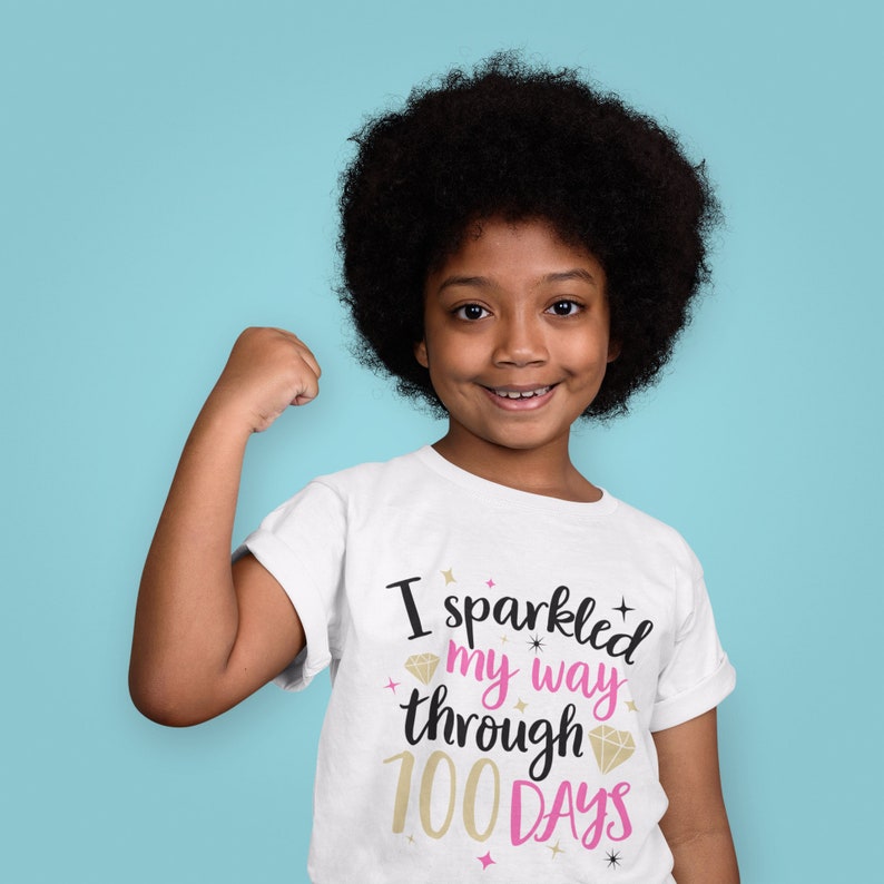 I Sparkled My Way Trough 100 Days SVG 100 Days of School SVG - Etsy