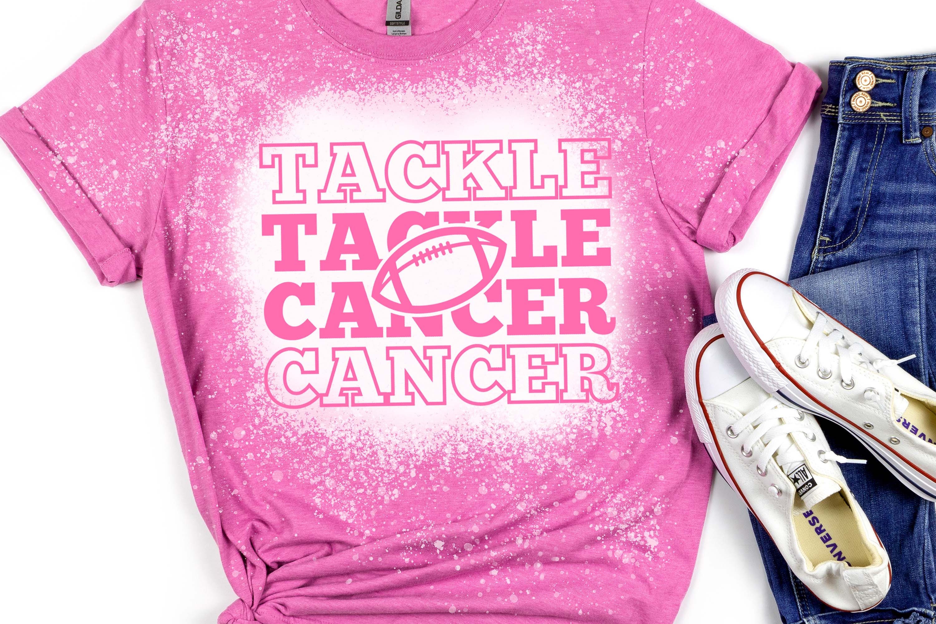 Tackle Cancer SVG Go Fight SVG Cancer Awareness Football - Etsy