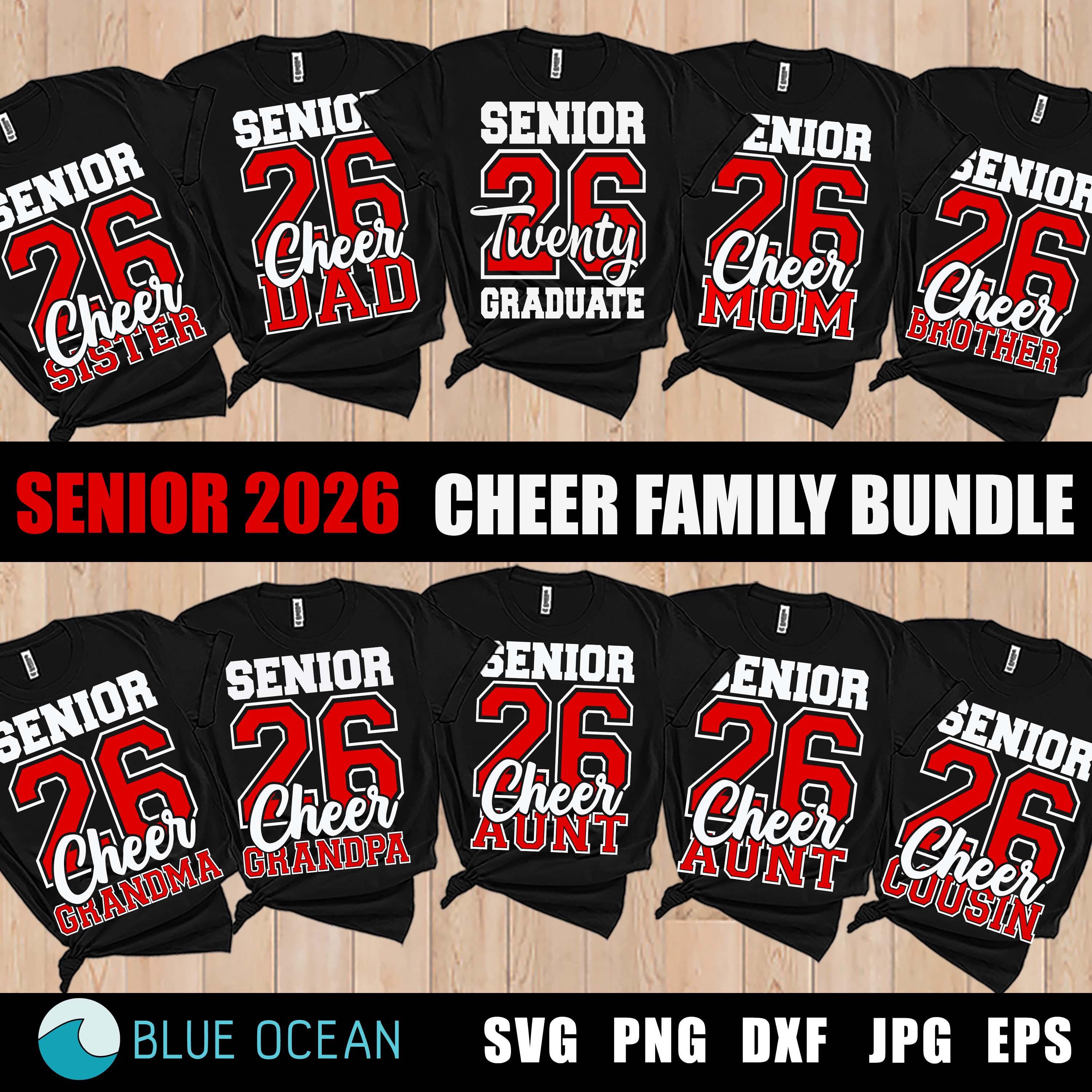 Senior Cheer 2026 SVG, Cheer Family Bundle SVG, Senior Cheer 2026 SVG ...