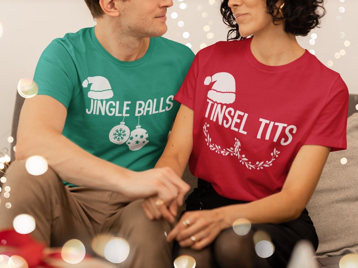 Jingle Balls Tinsel Tits Svg Funny Christmas Svg Couple Etsy