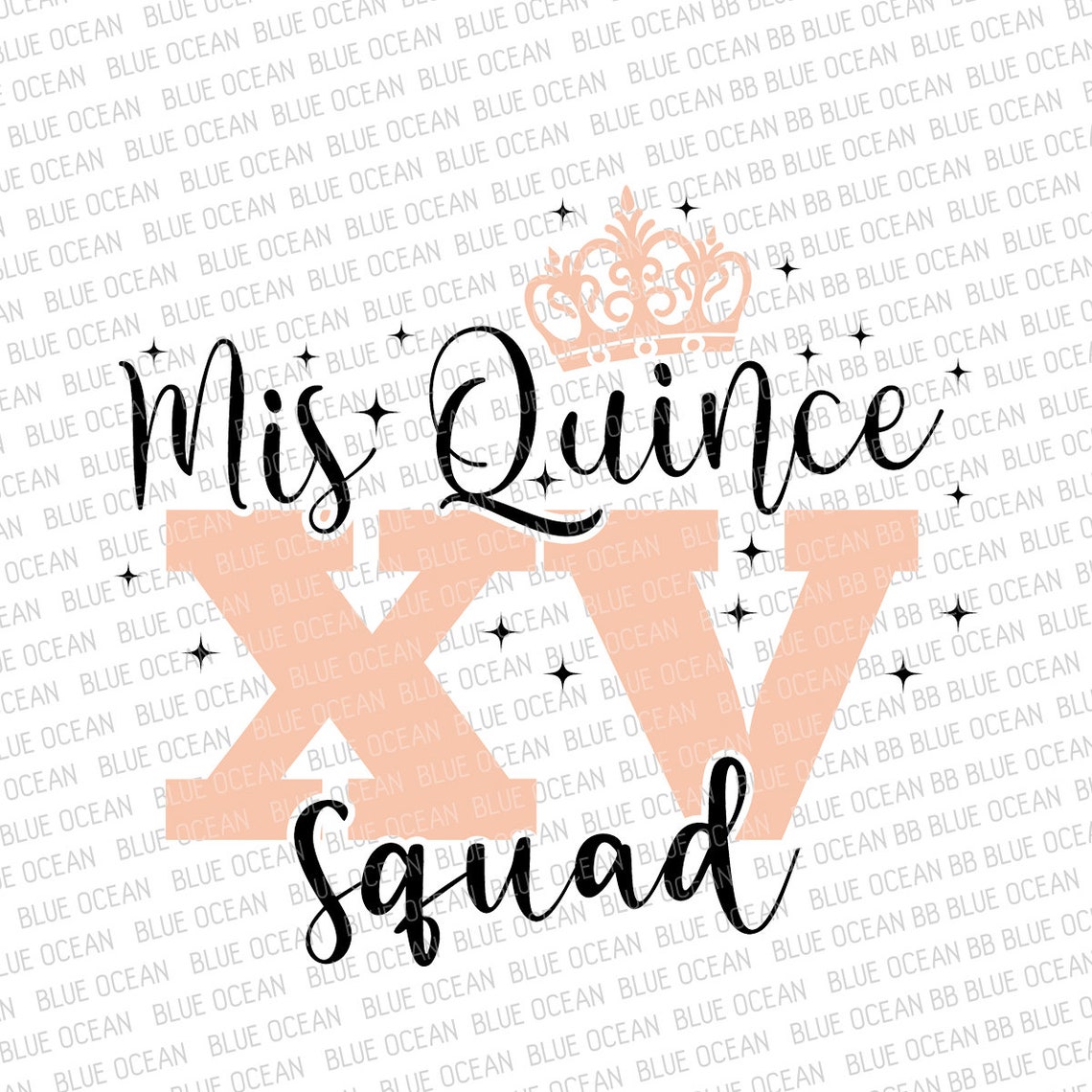 Mis Quince Squad SVG Quinceañera Squad SVG XV Birthday - Etsy