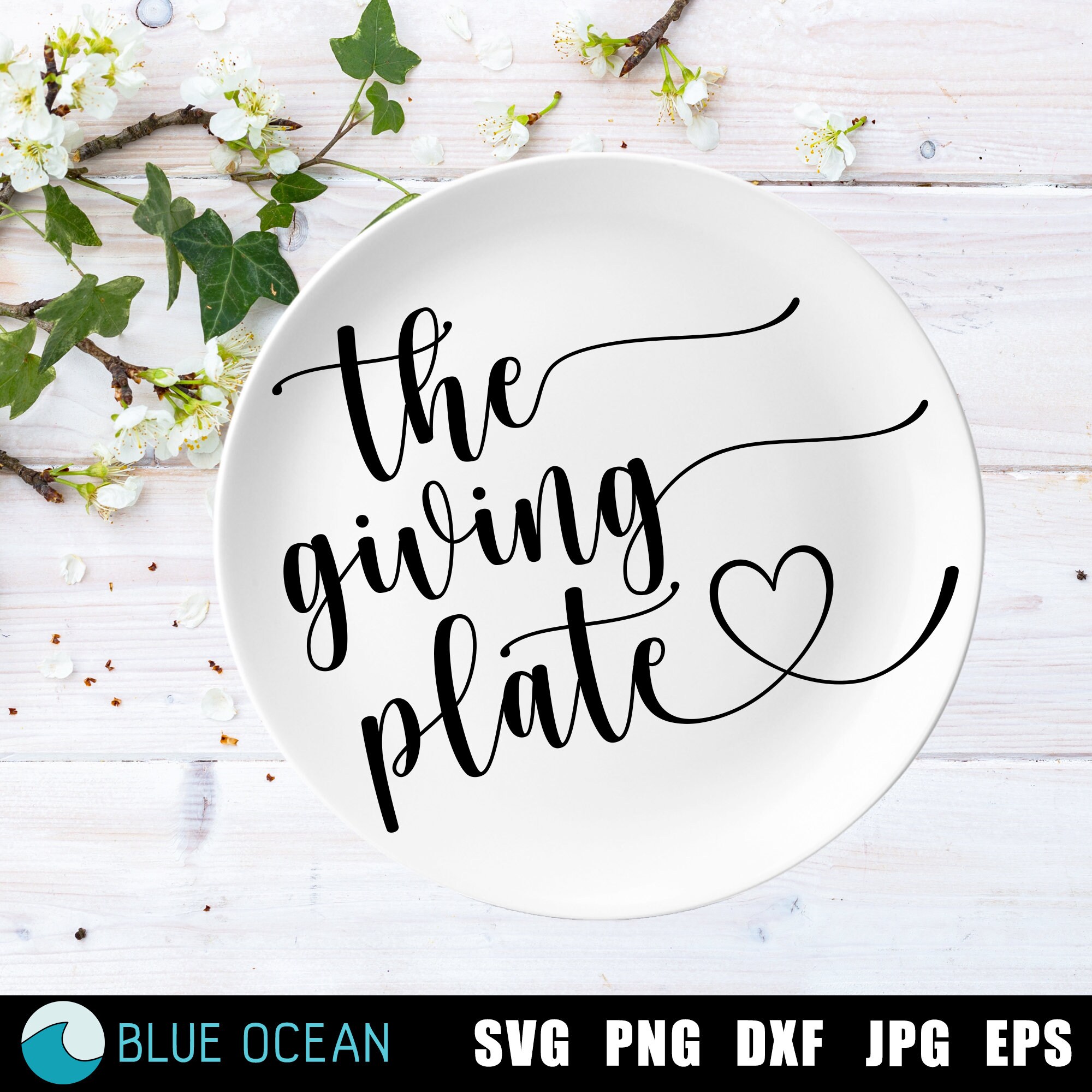 Giving Plate Svg Cookie Plate Svg Christmas SVG Family - Etsy