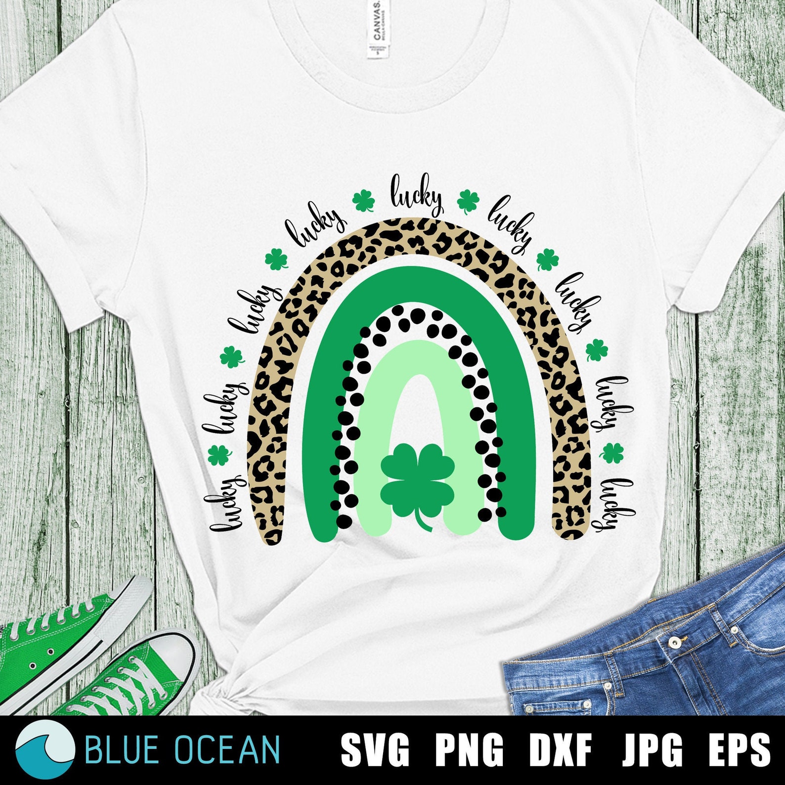 St Patricks Rainbow SVG Lucky Rainbow St Patricks Day Cut - Etsy