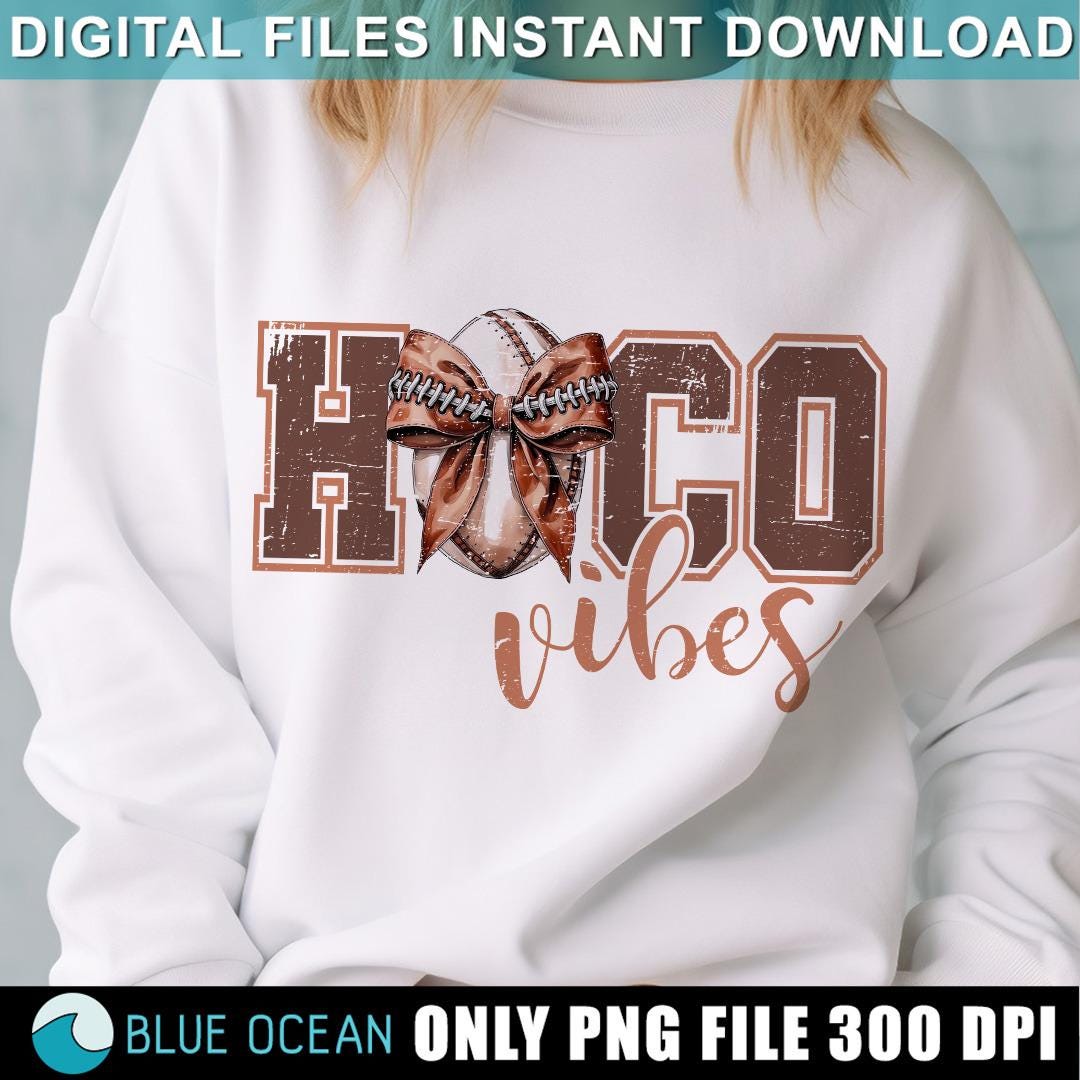 Hoco Vibes PNG: Homecoming Football Design (digital Download) - Etsy