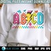Retro ABCD Teacher PNG: Back to School SVG (digital Download) - Etsy
