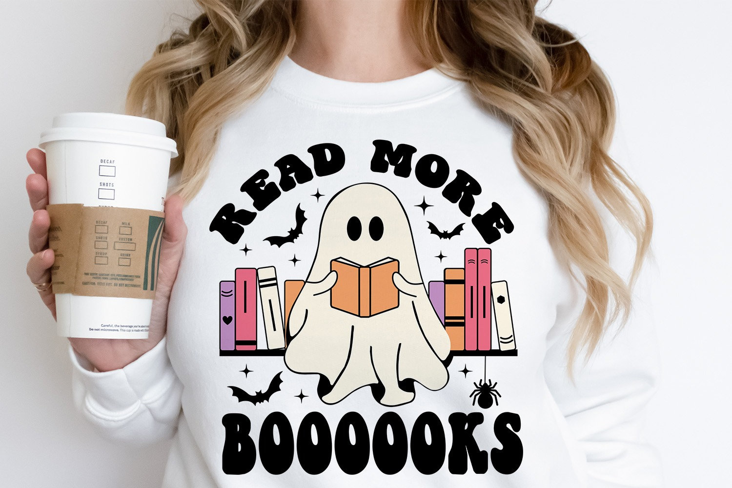 Read More Boooooks SVG, Booooks Svg, Funny Halloween Svg, Ghost Books ...