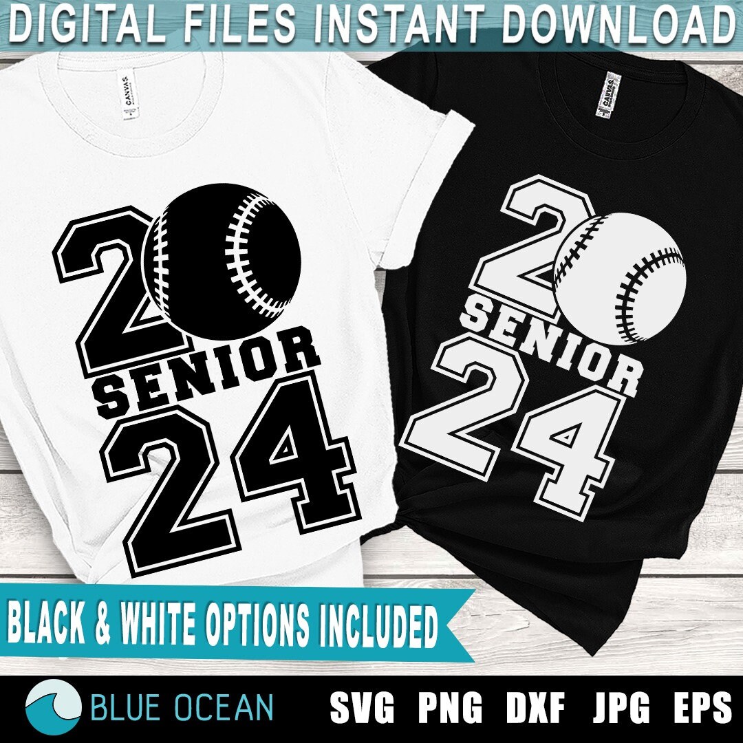 Senior 2024 SVG, Senior Baseball SVG, Graduation Class of 2024 ...