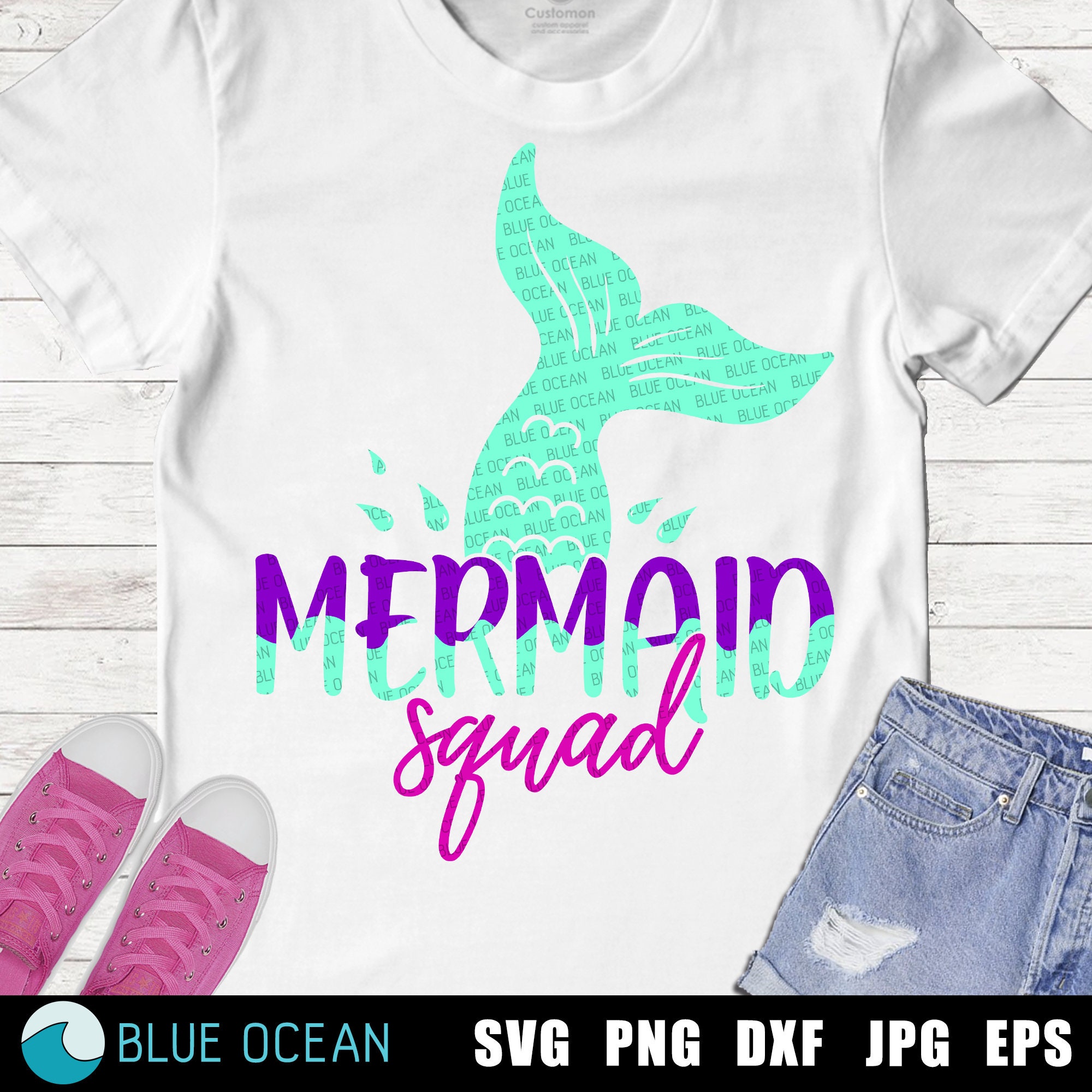 Mermaid Squad SVG Mermaid SVG Mermaid Girl Svg Cricut SVG - Etsy