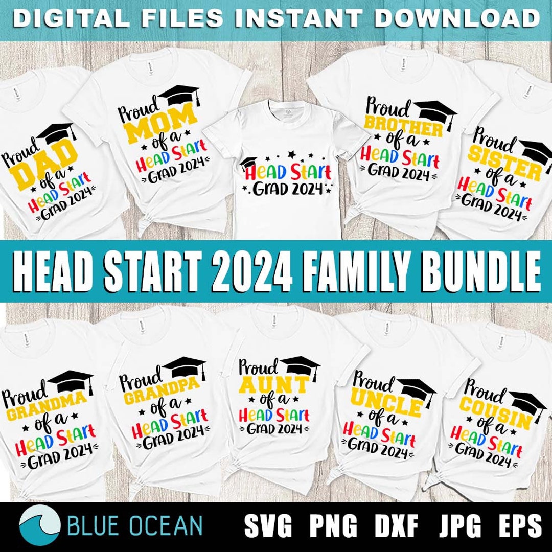 Head Start Graduate 2024 SVG, Proud Family Bundle, Heat Start ...