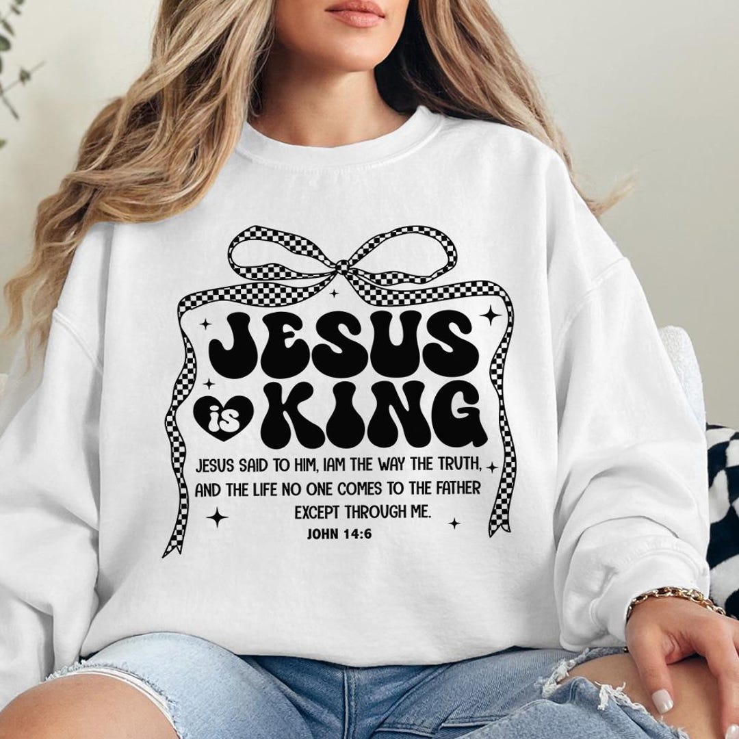 Jesus is King SVG PNG: Retro Christian Faith Design (digital Download ...
