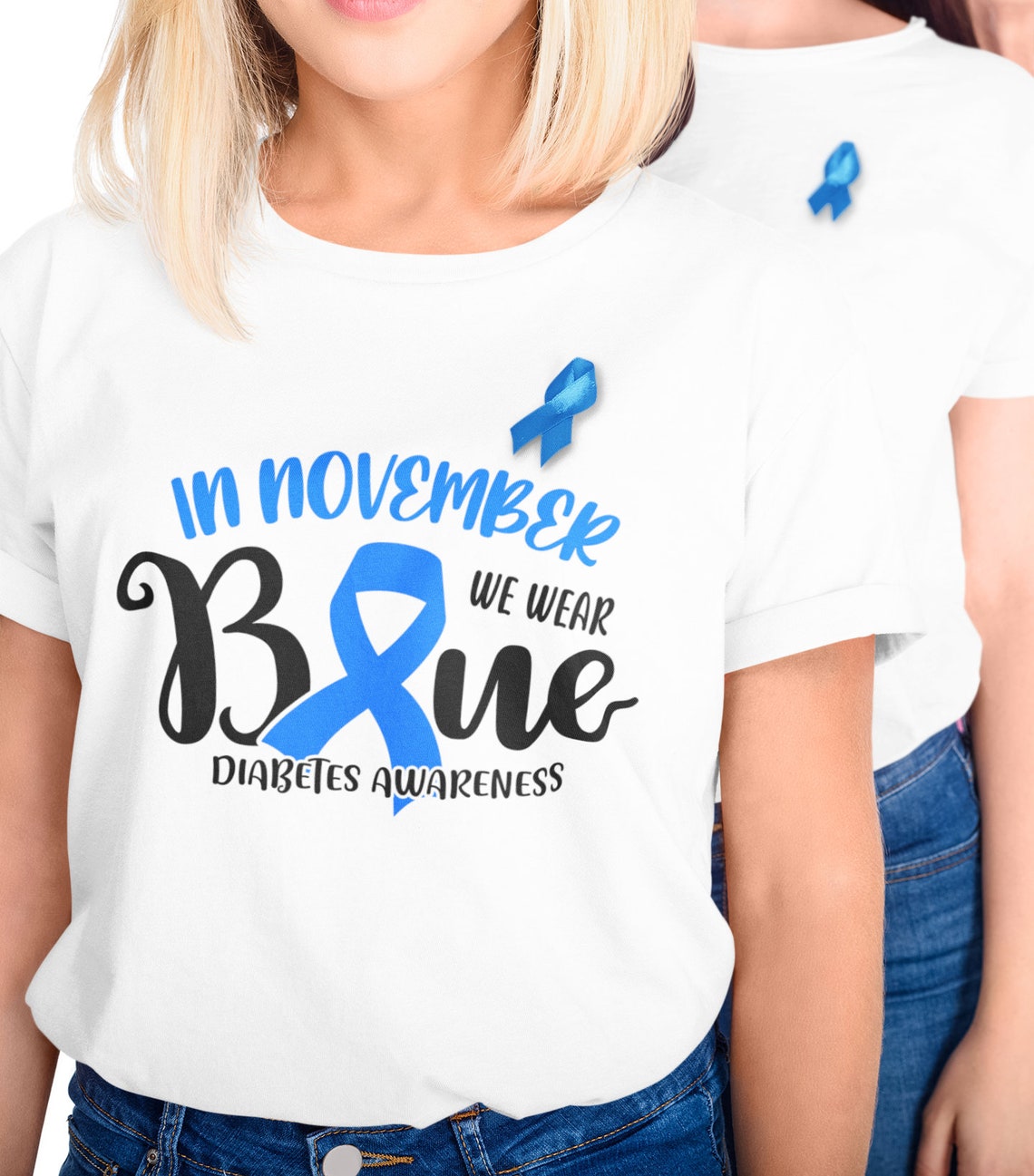 In November We Wear Blue SVG Diabetes Awareness SVG Blue - Etsy