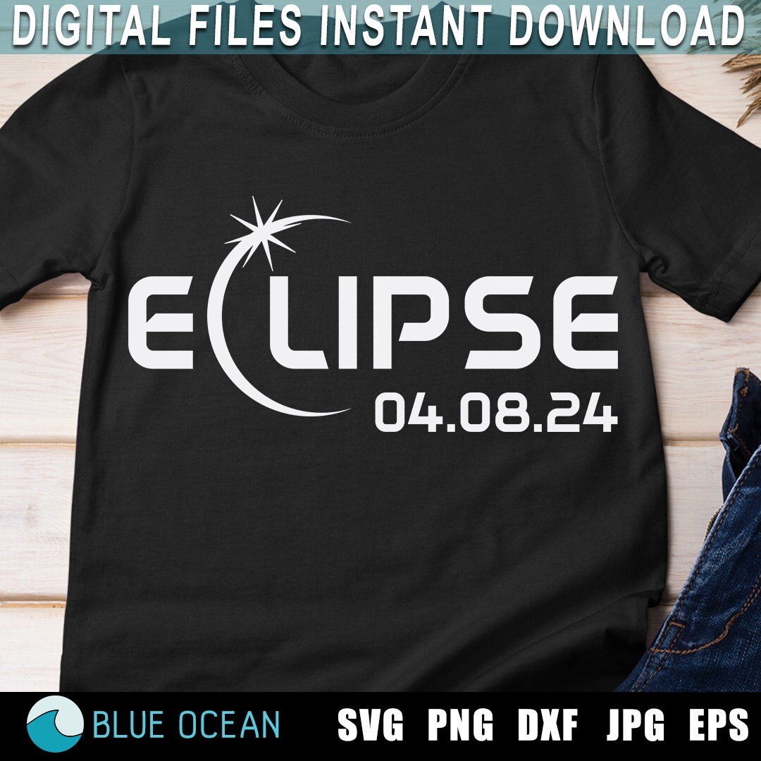 Total Eclipse 2024 SVG, Total Solar Eclipse 2024, Totality 04.08.2024, America Total Eclipse ...