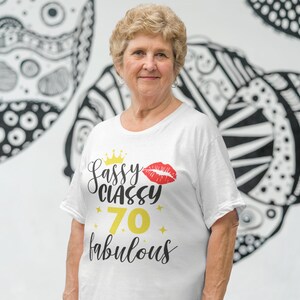 Sassy Classy 70 SVG, Fabulous 70 SVG, 70th Birthday SVG, 70th Birthday ...