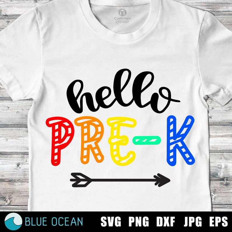 Hello Pre-k SVG Back to School SVG Prek Svg First Day of | Etsy