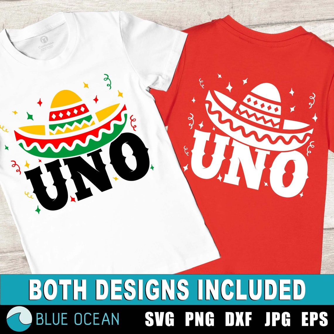 Uno Fiesta Birthday SVG, Mexican First Birthday, Cut Files (digital ...