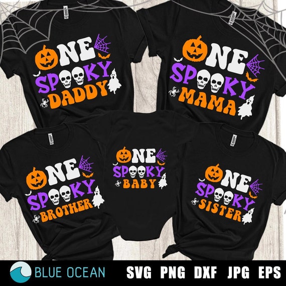 One Spooky Family SVG One Spooky Mom SVG One Spooky Baby - Etsy