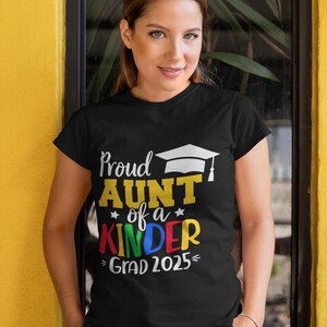 Proud Aunt Kinder Grad 2025 SVG: Family Shirts Cut Files (digital ...