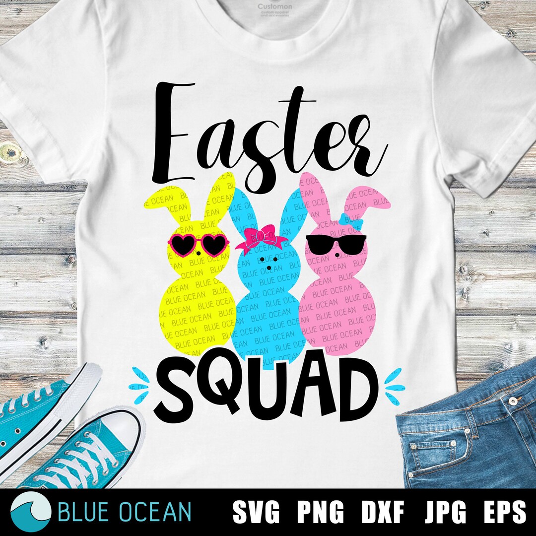 Easter Bunny Squad SVG, Easter Squad SVG, Bunny Squad, Easter Cut Files ...