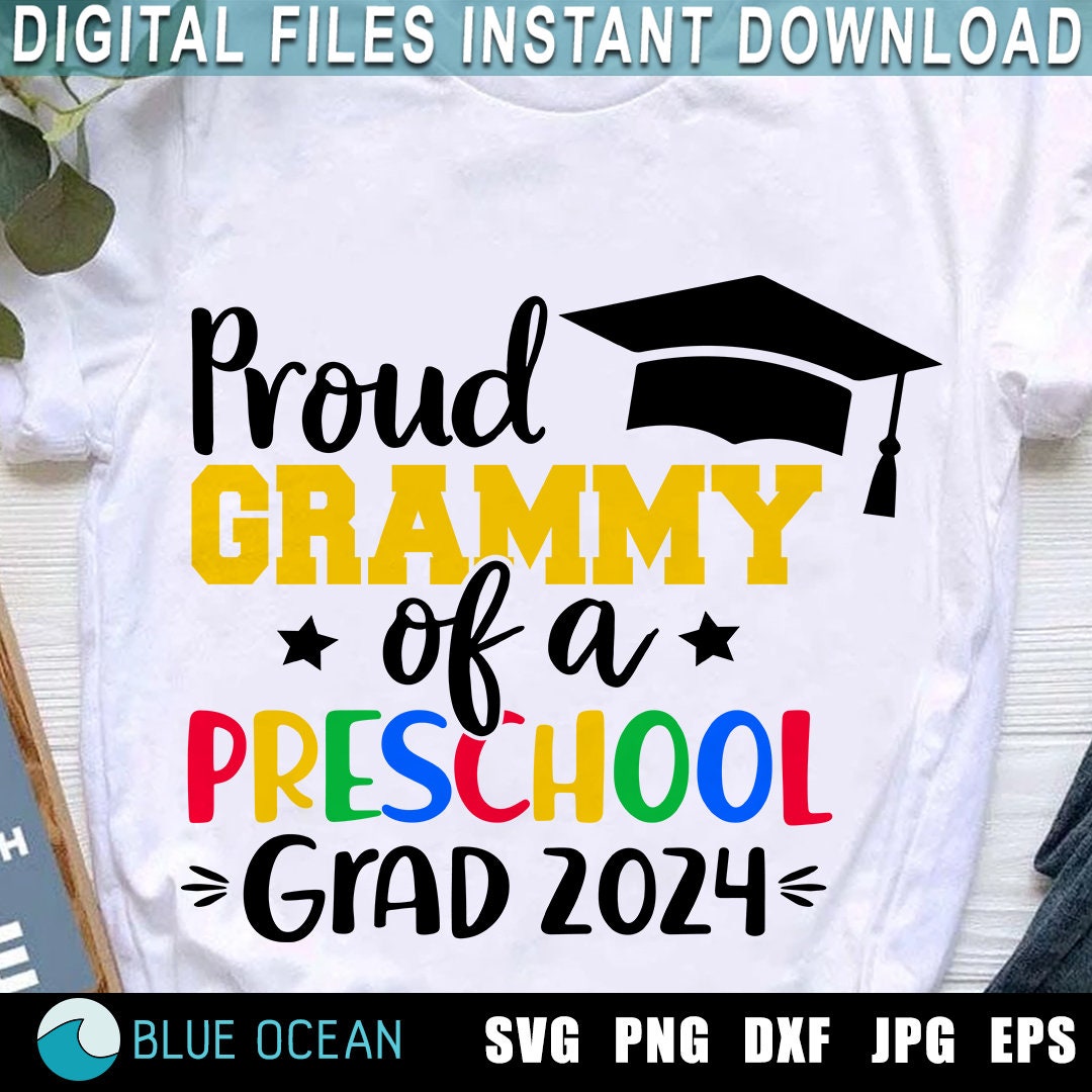 Proud Grammy SVG, Proud Grammy Preschool SVG, Preschool Graduation SVG ...