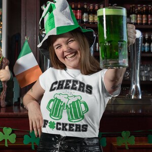 Cheers F*ckers SVG File , St. Patrick's Day SVG, Cheers Fuckers Svg, Shamrock Svg, Bad and Boozy ...