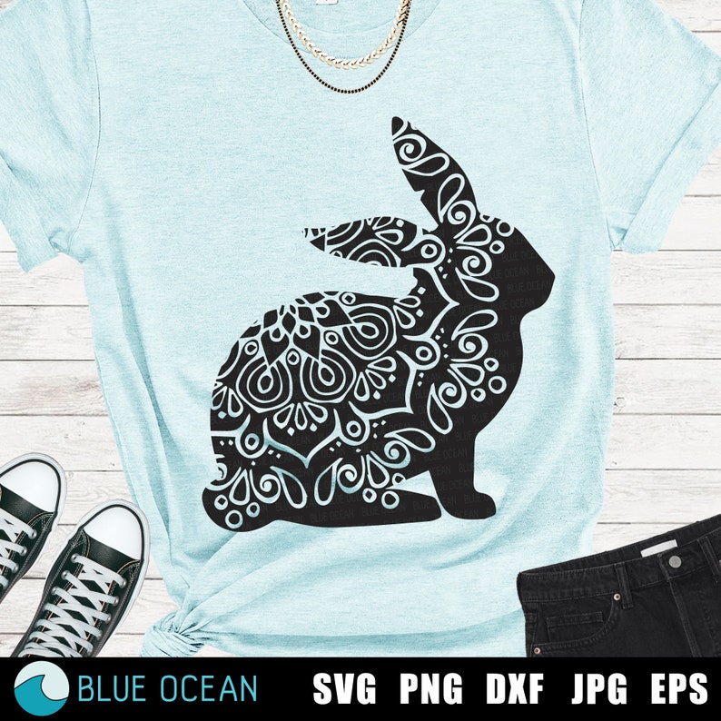Bunny Mandala SVG Bunny Easter Mandala SVG Bunny Easter Cut - Etsy