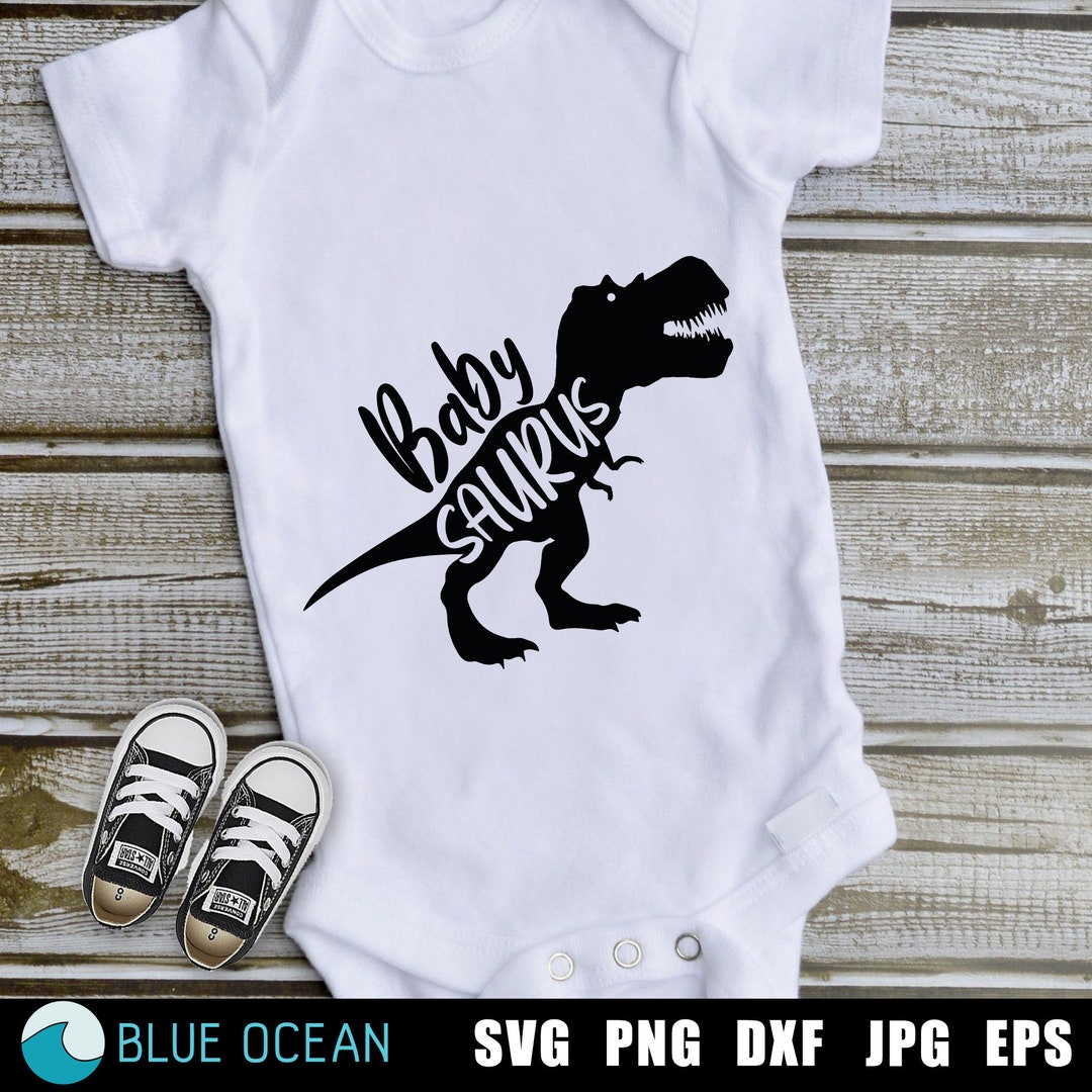 Baby Saurus SVG, Baby Dinosaur SVG, Baby T-rex Dinosaur Svg, Digital ...