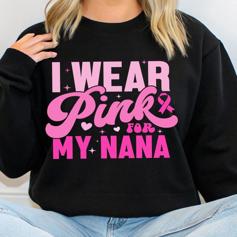 I Wear Pink for My Family SVG Bundle: Breast Cancer Awareness (digital ...