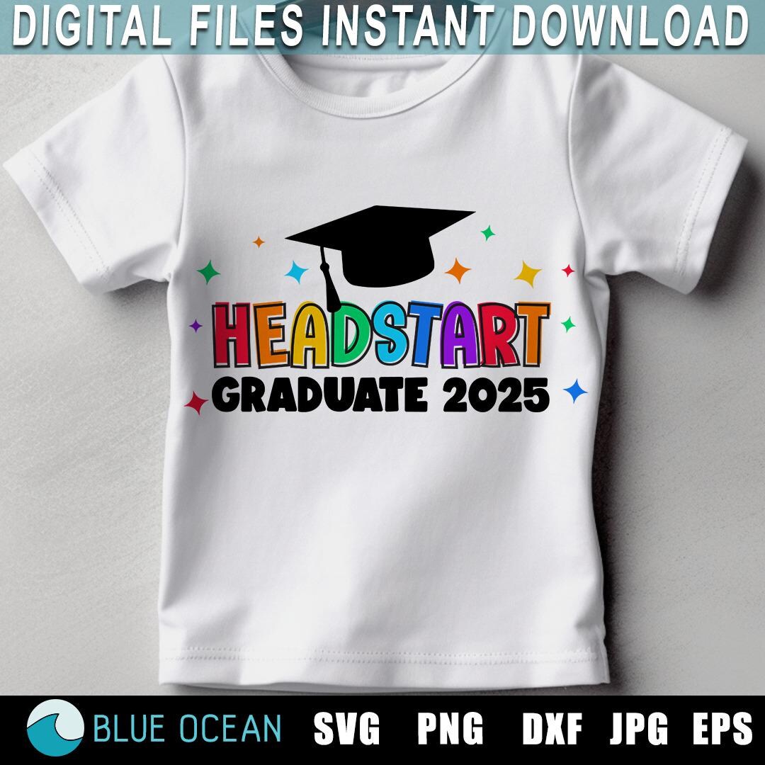 Head Start Graduate 2025 SVG, Head Start SVG, Head Start Graduation ...