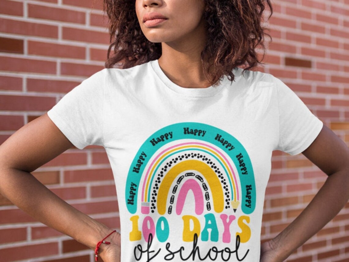 100 Days of School SVG 100 Days Rainbow SVG 100 Days School - Etsy