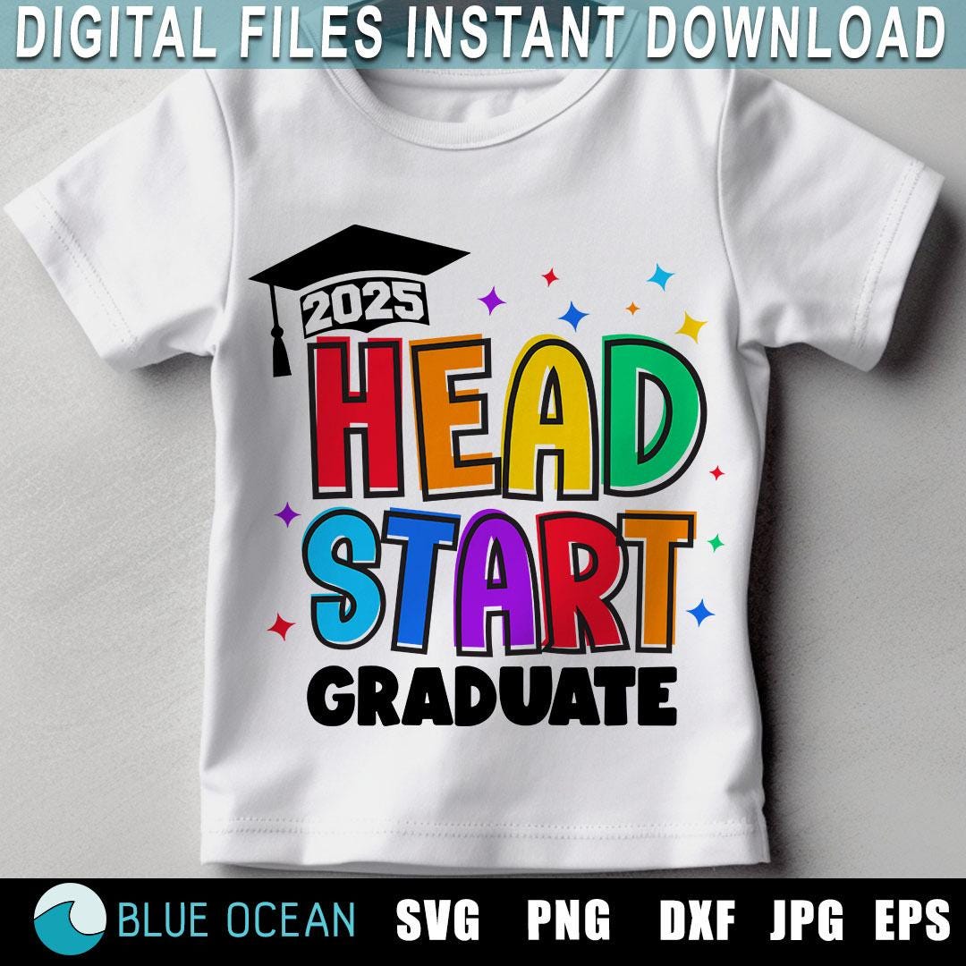Head Start Graduate SVG, Head Start Grad 2025 SVG, Head Start ...