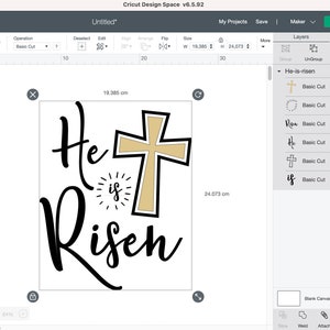 He is Risen Svg, Easter Svg, Christian SVG, Jesus Easter Cut Files - Etsy