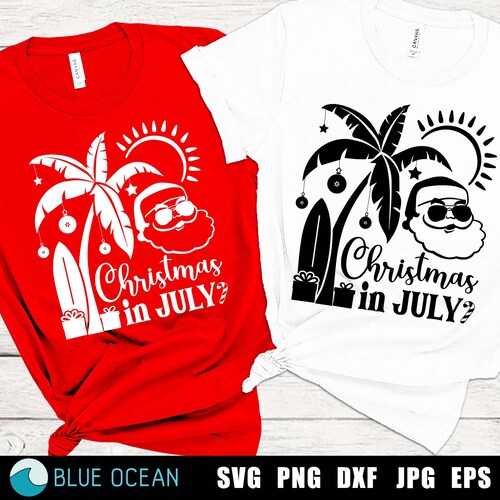 Christmas in July Svg Bundle Summer Vacation Svg Bundle Eps - Etsy