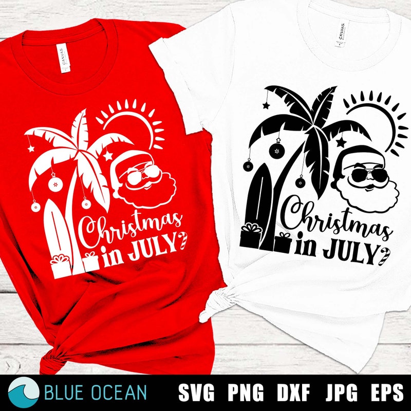Beach Christmas Svg - Etsy