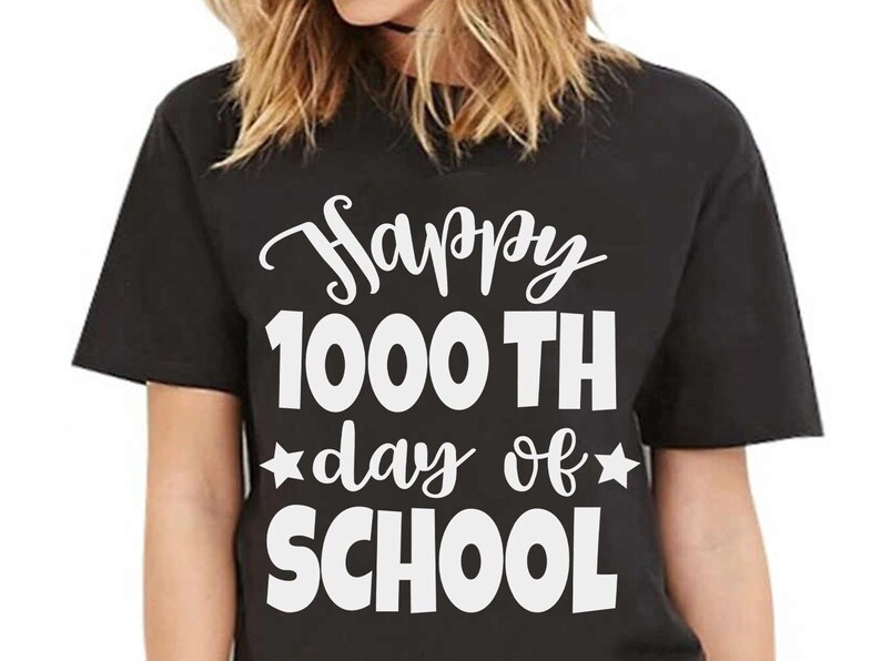 Happy 1000 Days of School SVG, 1000 Days Teacher Shirt, 1000 Days of ...