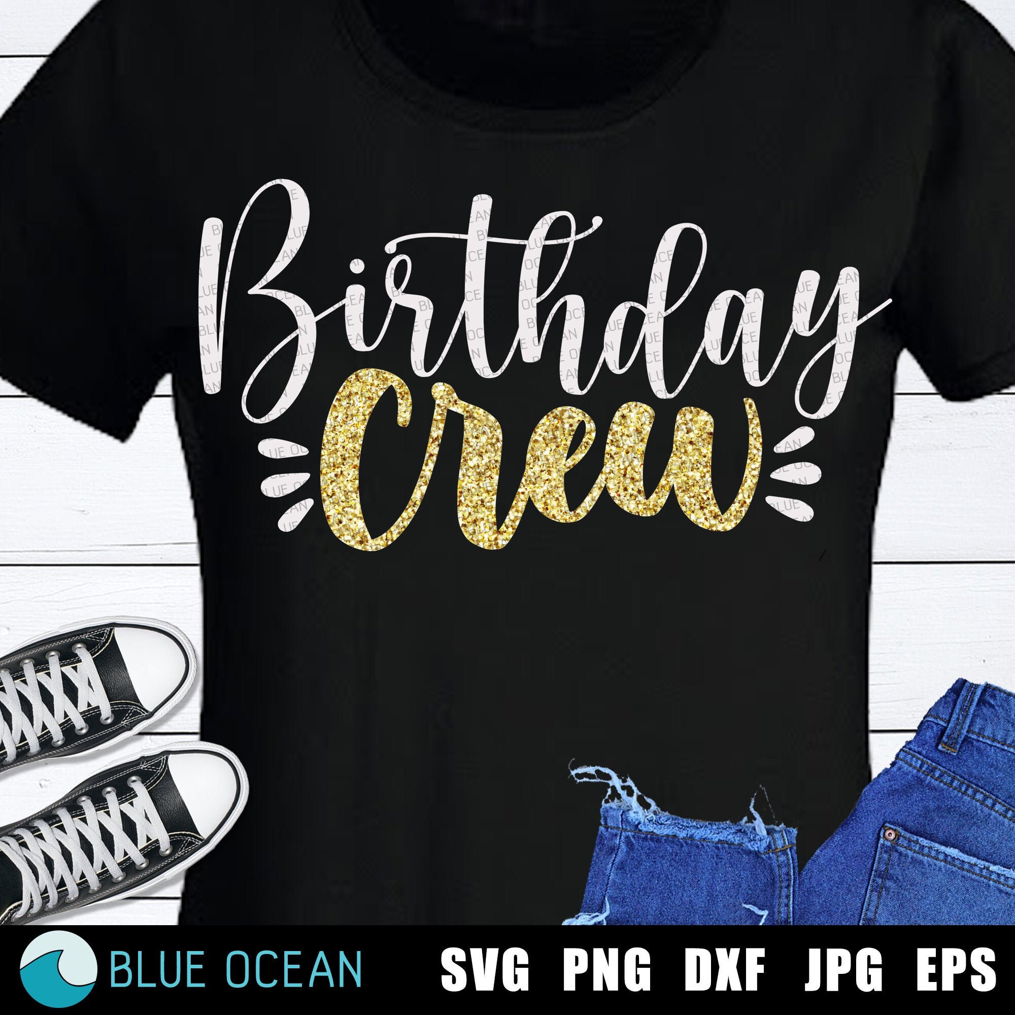 Birthday Crew SVG Birthday SVG Cricut SVG Silhouette Cut - Etsy