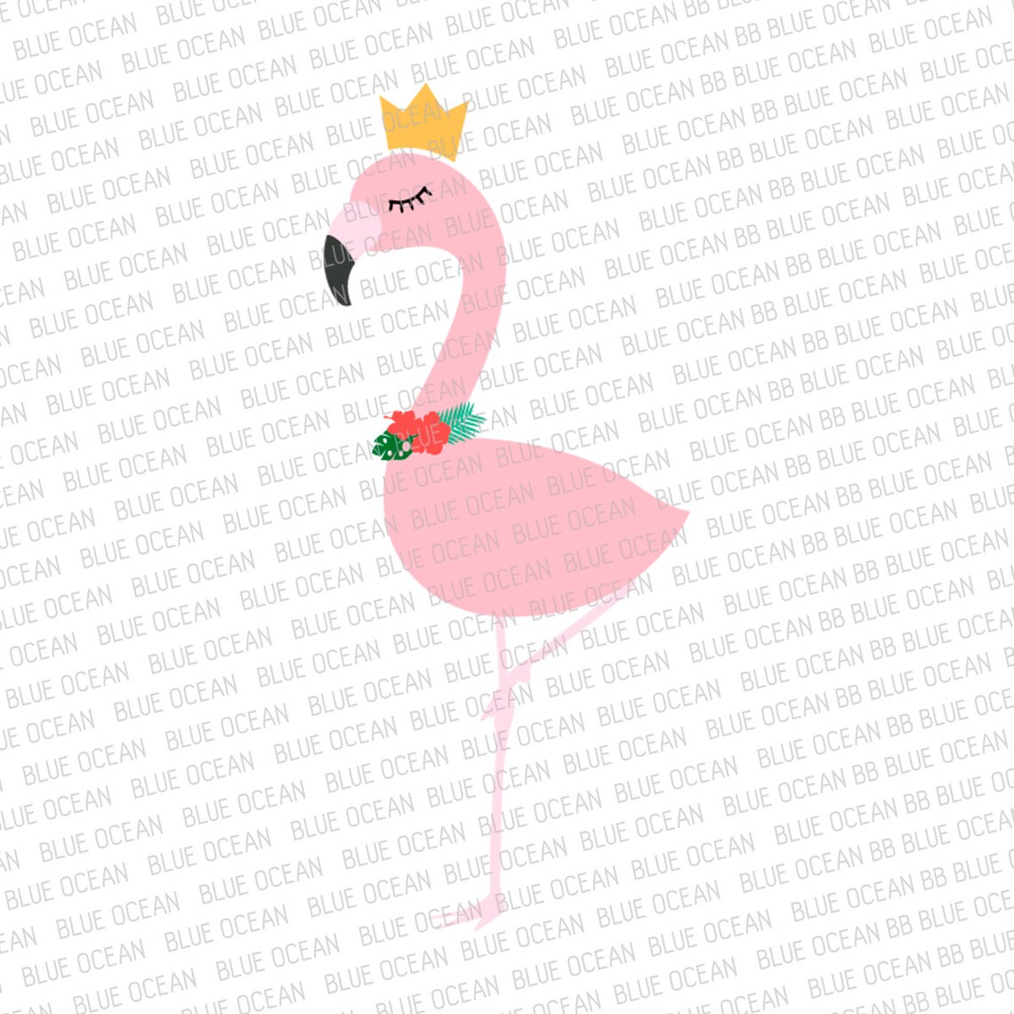 Flamingo Princess SVG Cute Flamingo SVG Flamingo With Crown - Etsy