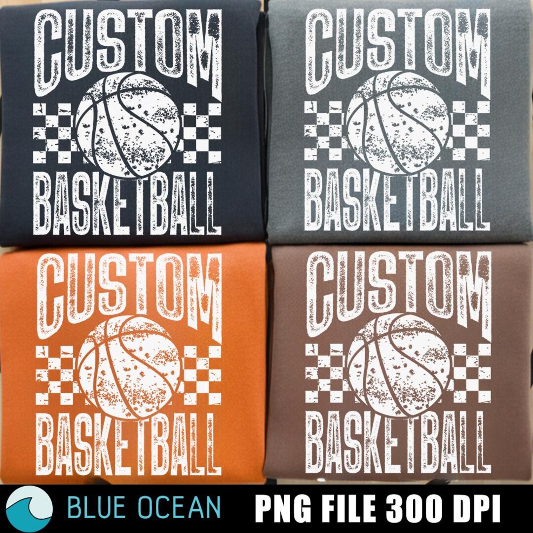 Custom Basketball PNG, Distressed Sports, Retro Team Spirit PNG ...