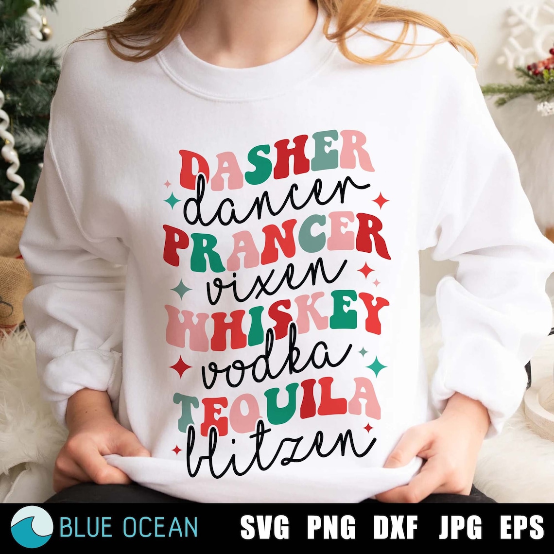 Dasher Dancer Prancer Vixen Whiskey Tequila Vodka Blitzen - Etsy