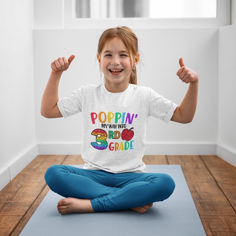 Poppin' My Way Into 3rd Grade SVG 3rd Grade SVG Third - Etsy