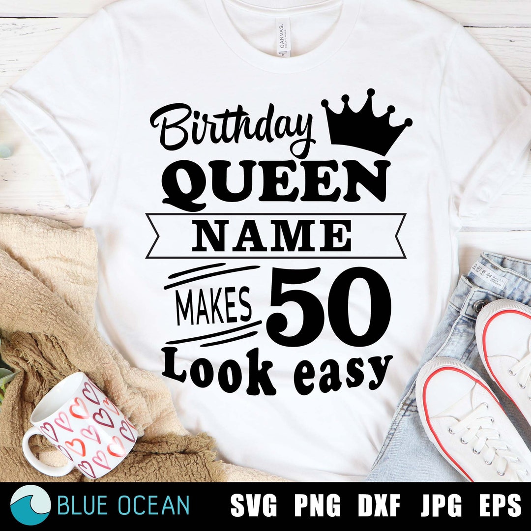 Birthday Queen SVG Birthday Woman Birthday Shirt SVG - Etsy