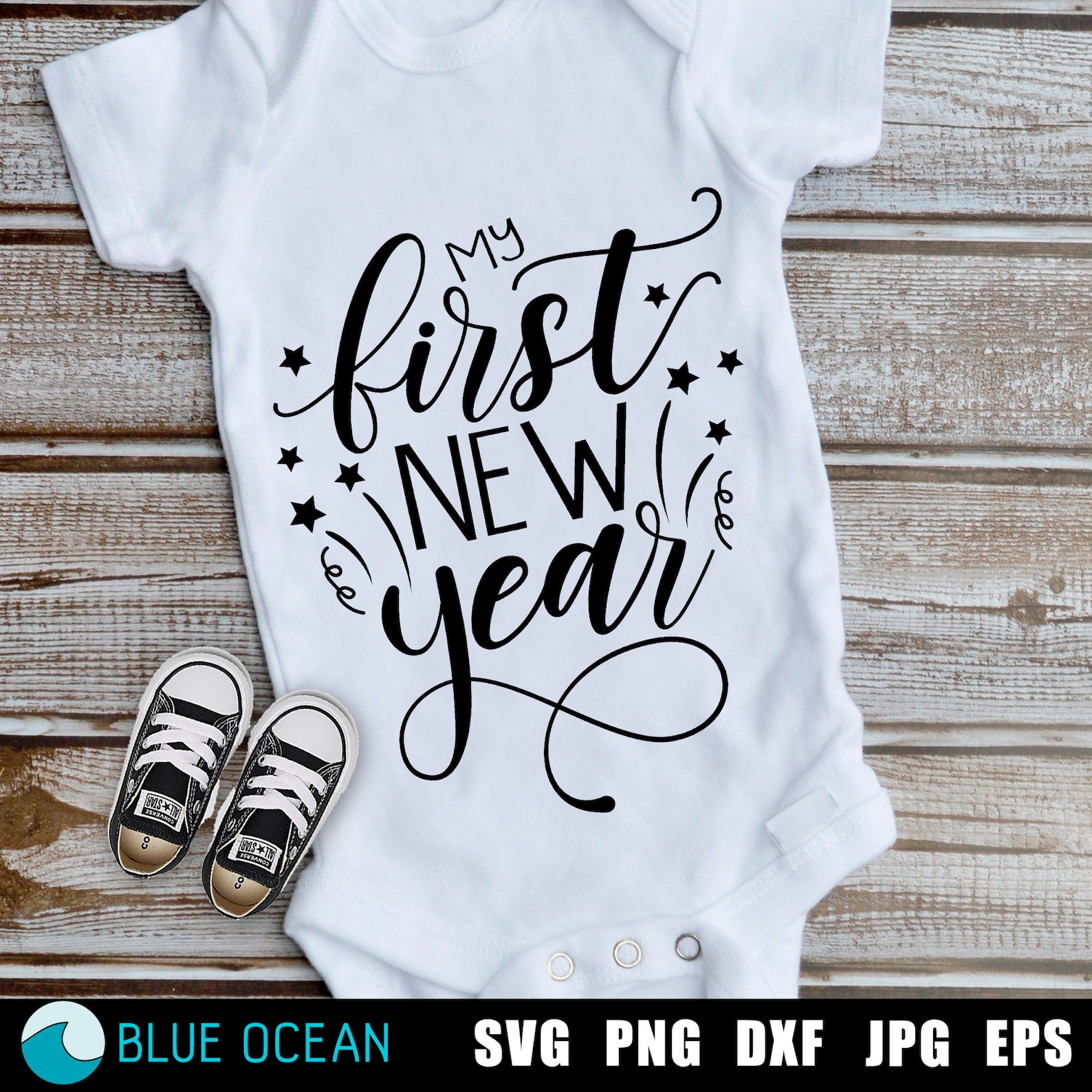 My First New Year SVG, Baby Cricut Files (digital Download) - Etsy