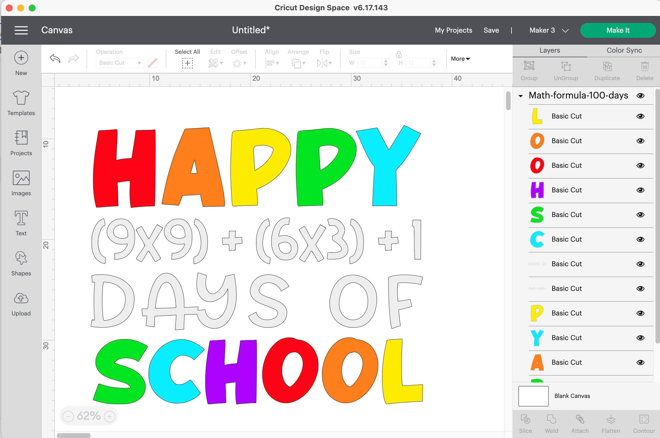 Math Formula 100 Days of School SVG 100 Days of School Math | Etsy