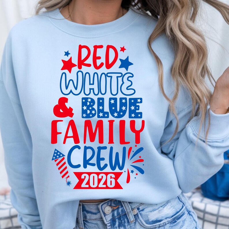 Family Crew 2026 SVG PNG, 4th of July Patriotic Reunion (digital ...