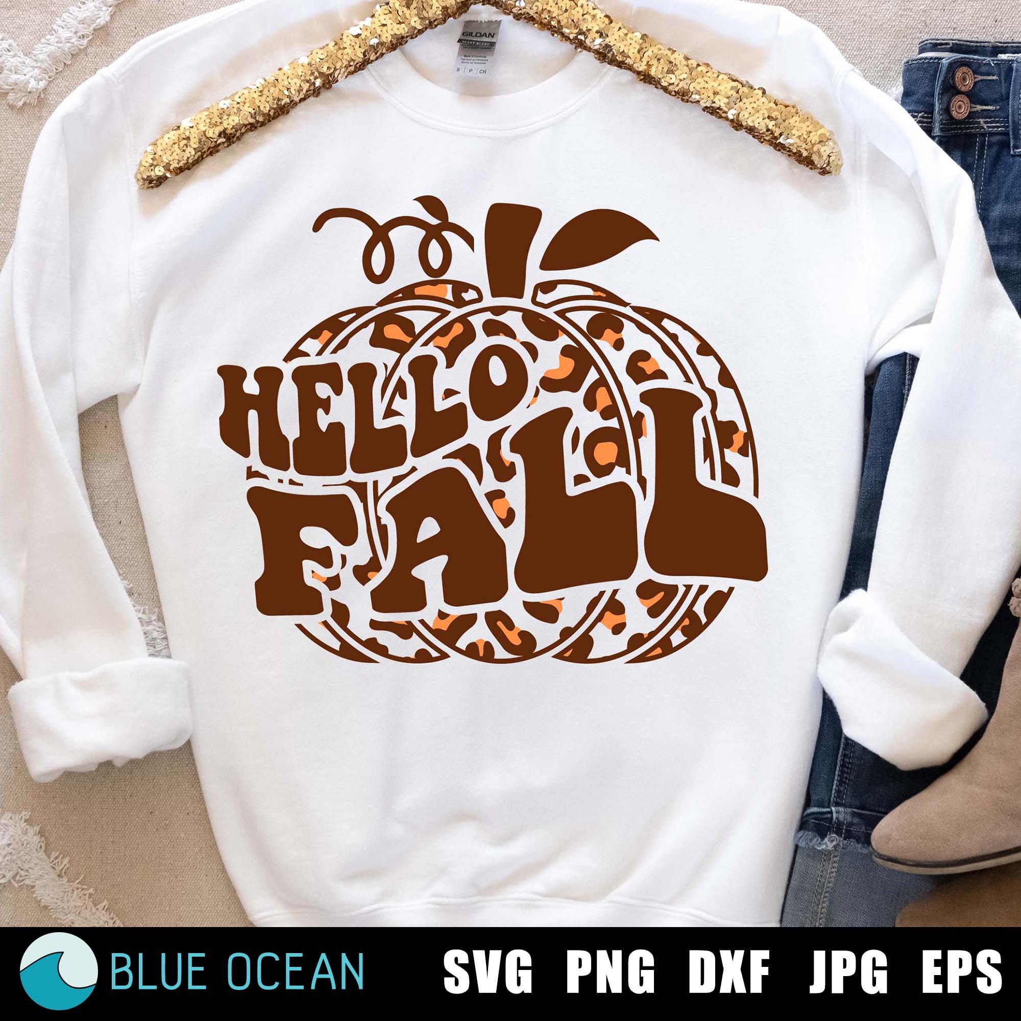 Hello Fall SVG Fall SVG Pumpkin SVG Groovy Thanksgiving Svg - Etsy