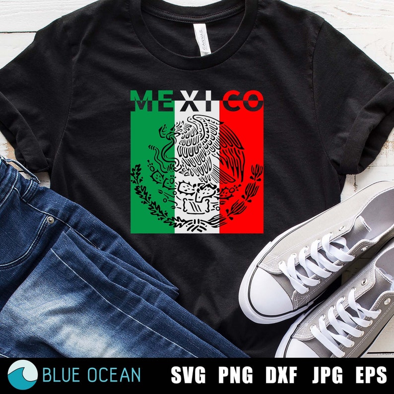 Mexican Flag Eagle SVG, Mexico Coat of Arms (digital Download) - Etsy