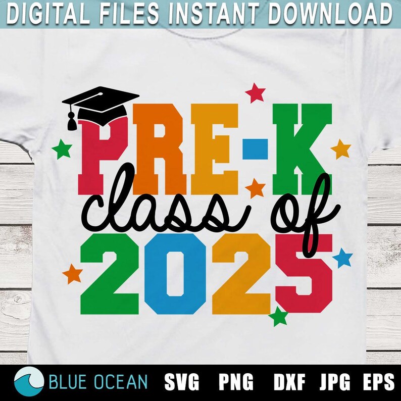 Pre-k Graduation 2025 SVG: Pre-k Grad Shirt (digital Download) - Etsy