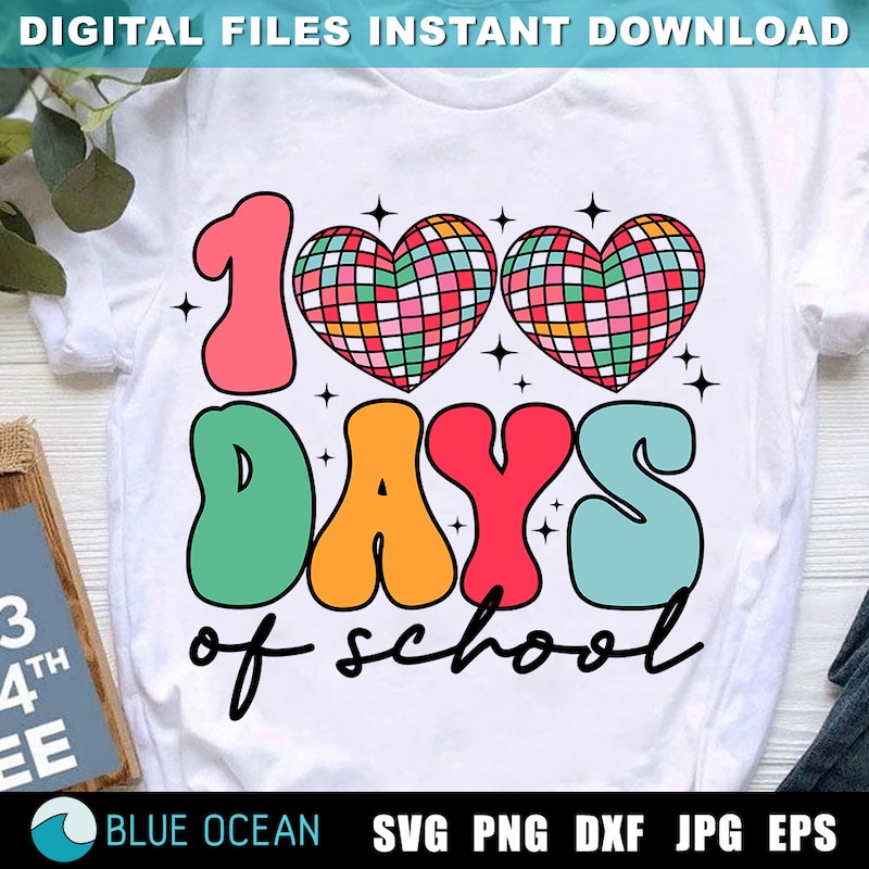 100th Day Svg - Etsy